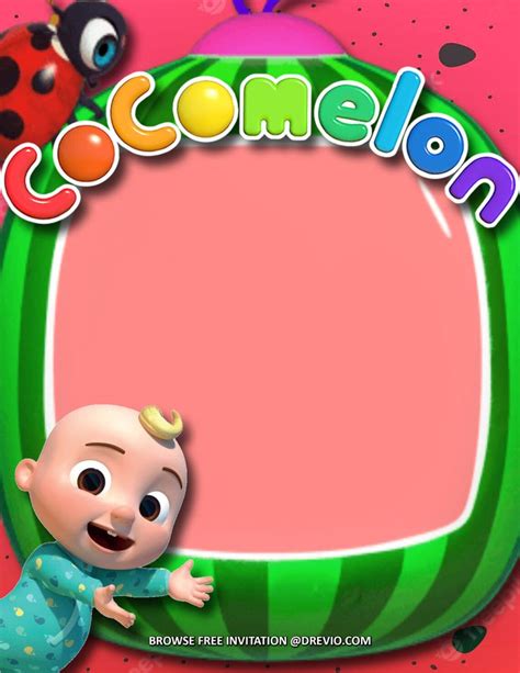 Free Invitations Cocomelon Birthday Invitations Party Ideas Free Printable Birthday
