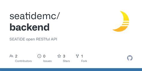 GitHub Seatidemc Backend SEATiDE Open RESTful API