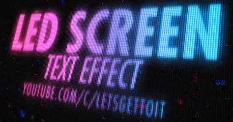 How To Create A LED Screen Text Effect In Photoshop Rada