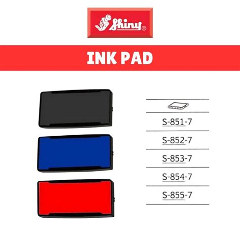 [shiny] Ink Pad Shiny S851 S852 S853 S854 S855 Shopee Malaysia