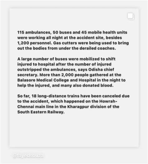 Devyani Chowdhury On Linkedin If Any State Can Manage A Disaster Like 3 Trains Getting Derailed