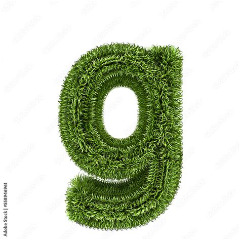 Symbol Made Of Grass Bushes Letter G Stock Illustration Adobe Stock