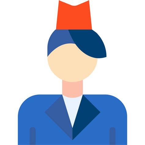 Air Hostess Flight Attendant Female Assistant Airline Icon