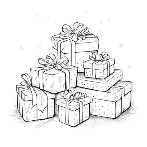 Premium Photo A Detailed Illustration Of Presents In A Box In The