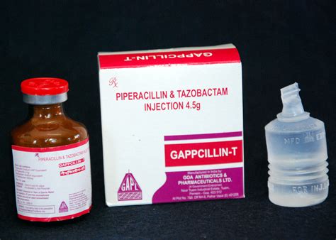 Piperacillin And Tazobactam Injection 45g Brand Name Gappcillin T