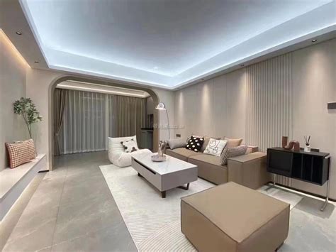 广州御海天禧现代风格142平米设计方案 客厅吊顶图片大全效果图 装信通网