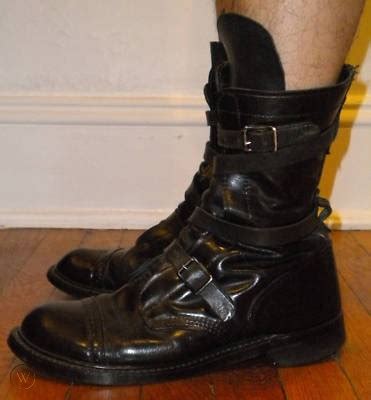 Vintage Mens Double H Tanker Boots Size 9 Ww2 Made N Us 118159205