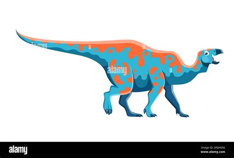 Cartoon Iguanodon Dinosaur Characters Extinct Lizard Ancient Wildlife