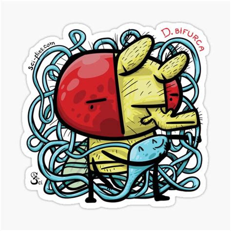 Drosophila Bifurca Sticker For Sale By Sciflies Redbubble