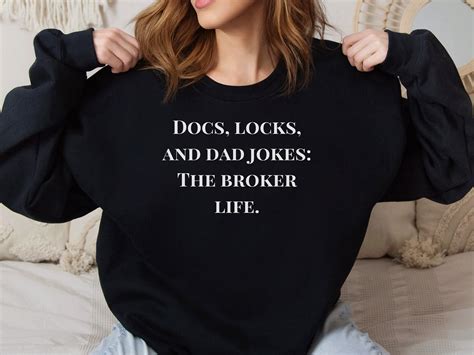 Mortgage Docs Locks And Dad Jokes Real Estate Lender Life Unisex Sweatshirt Us Shipping