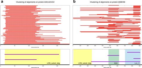 Examples Of Primary Clustering For Two Proteins In Puaur50 Namely