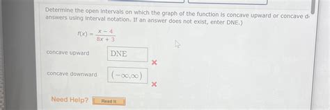 Solved Determine The Open Intervals On Which The Graph Of Chegg