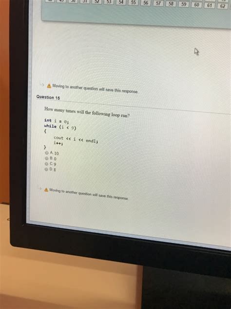 solved how many times will the following loop run int i