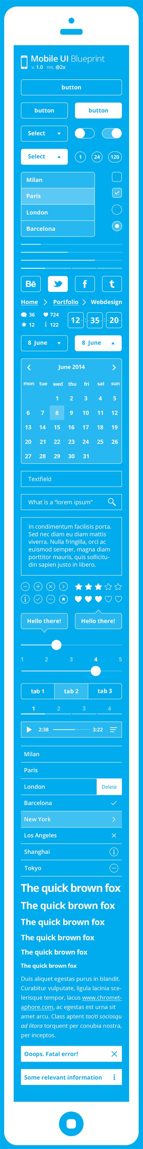 Free Psd Ui Kits And Psd Ui Design Elements For Designers Graphic