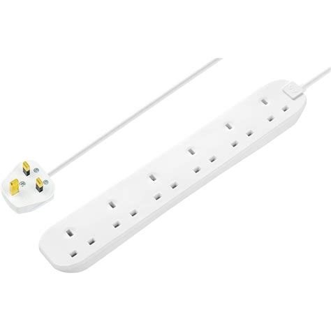 6 Socket Extension Lead 13a