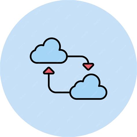 Premium Vector Data Synchronization Flat Illustration