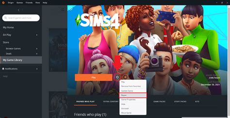 How To Folder Refresh Game Repair Sims After Dark