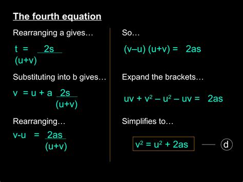 Kinematics Understand The Equations Of Motion Ppt