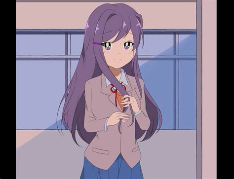 Safebooru 1girl 80s Blazer Blue Skirt Breasts Chocomiru Closed Mouth