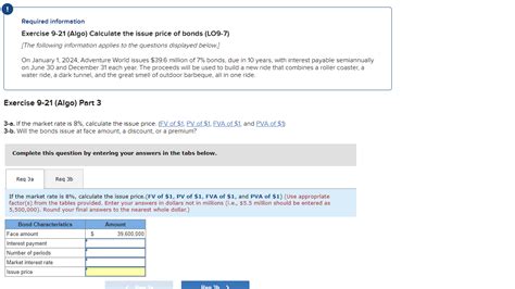 solved required informationexercise 9 21 algo ﻿calculate