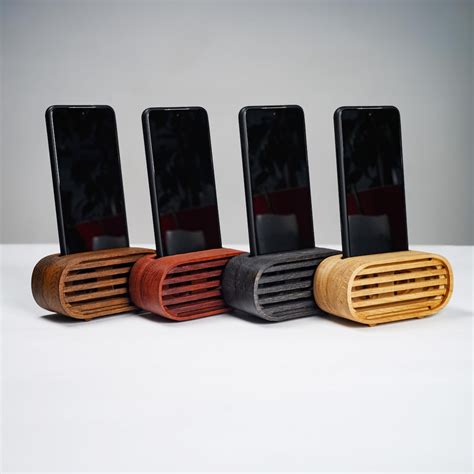 Wooden Phone Speaker Personalized Decor T Acoustic Sound