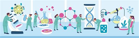 People In Laboratory Scientific Research In Field Of Genetics