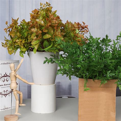 Venicenight ก้านปลอมไม่พร้อมไม้จำลอง Diy ต้นไม้ปลอมหรูหรา Venicenight Thaipick