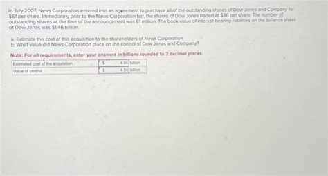 Solved Problem 9 4 The Following Table Shows The Projected