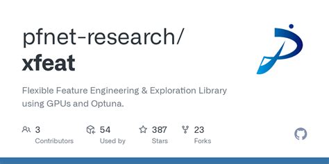 GitHub Pfnet Research Xfeat Flexible Feature Engineering Exploration Library Using GPUs And