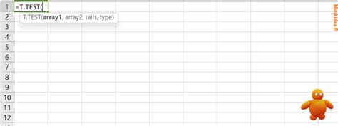 How To Apply T TEST Function In Excel Monkidea Analytics Idea Of Wisdom With Analytics