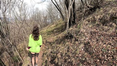 Perfect Ass Walks In The Woods Completely Naked And Touches Herself Because She S Too Horny