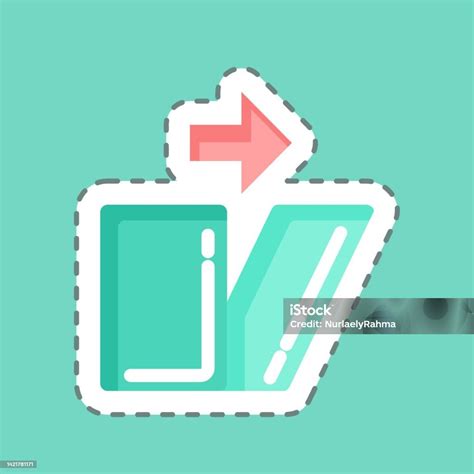 스티커 라인 컷 왜곡 그래픽 디자인 도구 기호와 관련이 있습니다 편집 가능한 간단한 디자인 간단한 그림 간단한 벡터 가능성에