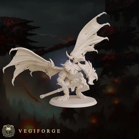 3d Printable Winged Daemon Drago By Veorge