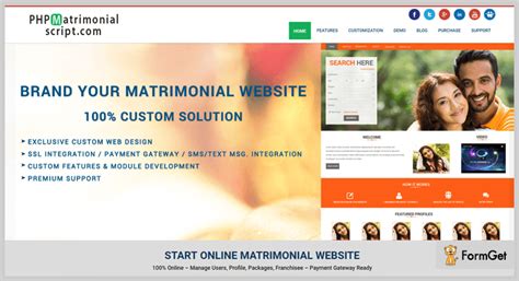 5 best readymade matrimonial php script formget
