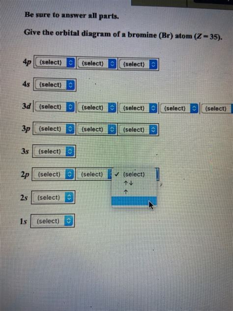 Solved Be Sure To Answer All Parts Give The Orbital Diagram