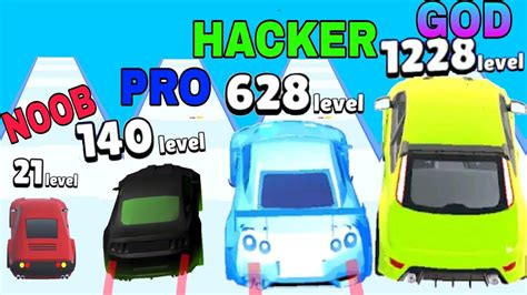 NOOB VS PRO VS HACKER VS GOD In Level Up Cars YouTube