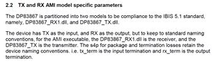 DP83867CS Using The IBIS AMI Model In The SI Analysis Of SGMII Interface Forum Interface