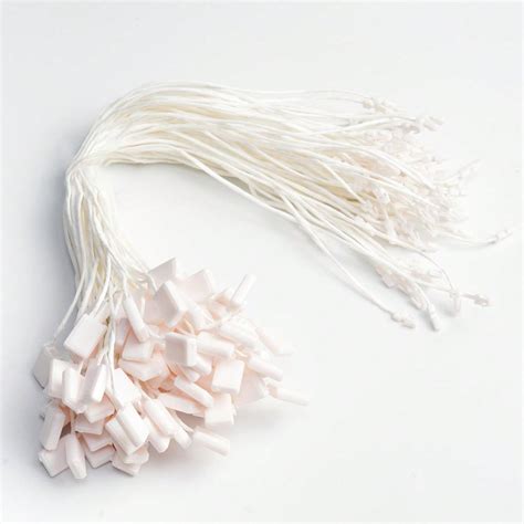 100pcs Pink Paper String Tags String Locks Hang Tags String T Tag String Retail Label