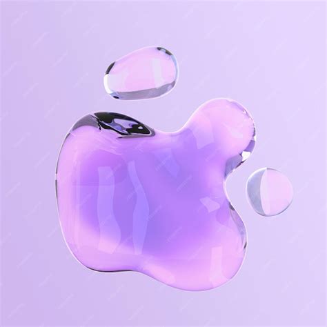 Premium Psd 3d Rendering Of Liquid Shapes Icon