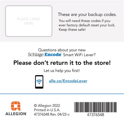 Schlage Encode Lever Quick Start Guide Schlage Encode Lever Quick Start Guide