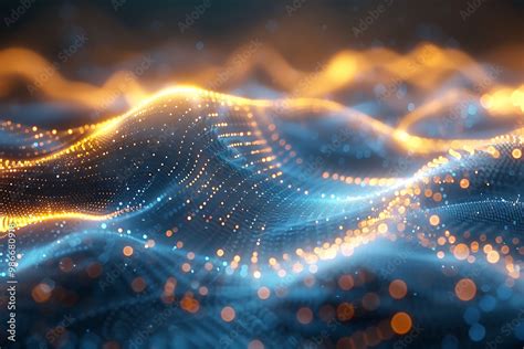 Abstract Design Visualizing Predictive Analytics Content Trends Within Digital Content Creation