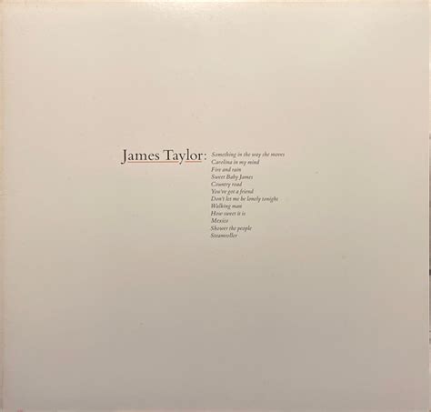 James Taylor Greatest Hits Vinyl Specialty Pressing Gatefold Lp