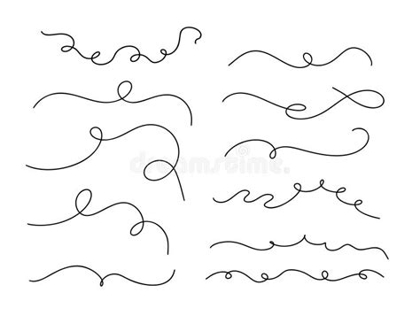 Thin Line Squiggle Wavy Abstract Vector Background Stock Vector Illustration Of Squiggly