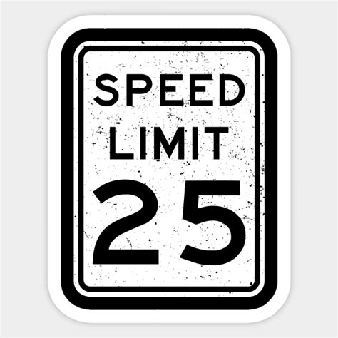 Speed Limit 25 Mph Runner Funny Traffic Sign Speed Limit 25 Mph