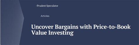 Price To Book Value Investing