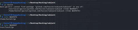 Idont Compile Go Build Issue Haccer Subjack GitHub