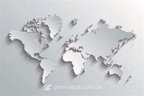 Просмотр фотообоев «Атлас, объемная» в интерьере | World map decor ...