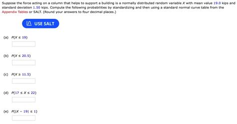 Solved Suppose The Force Acting On Column That Helps To Support