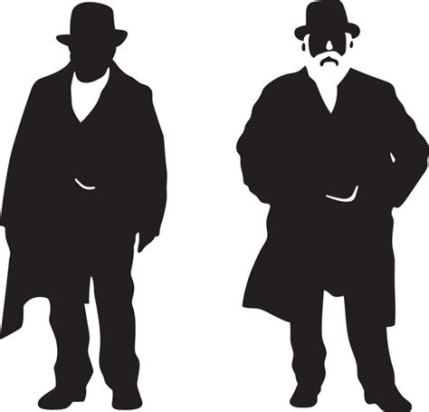 Abstracted Forms Man Vector In Blackchiaroscuro Journeys Black Vector