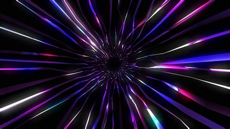 Animated Particle Tunnelechnological And Connection Motion Backgroundabstract Tunnel